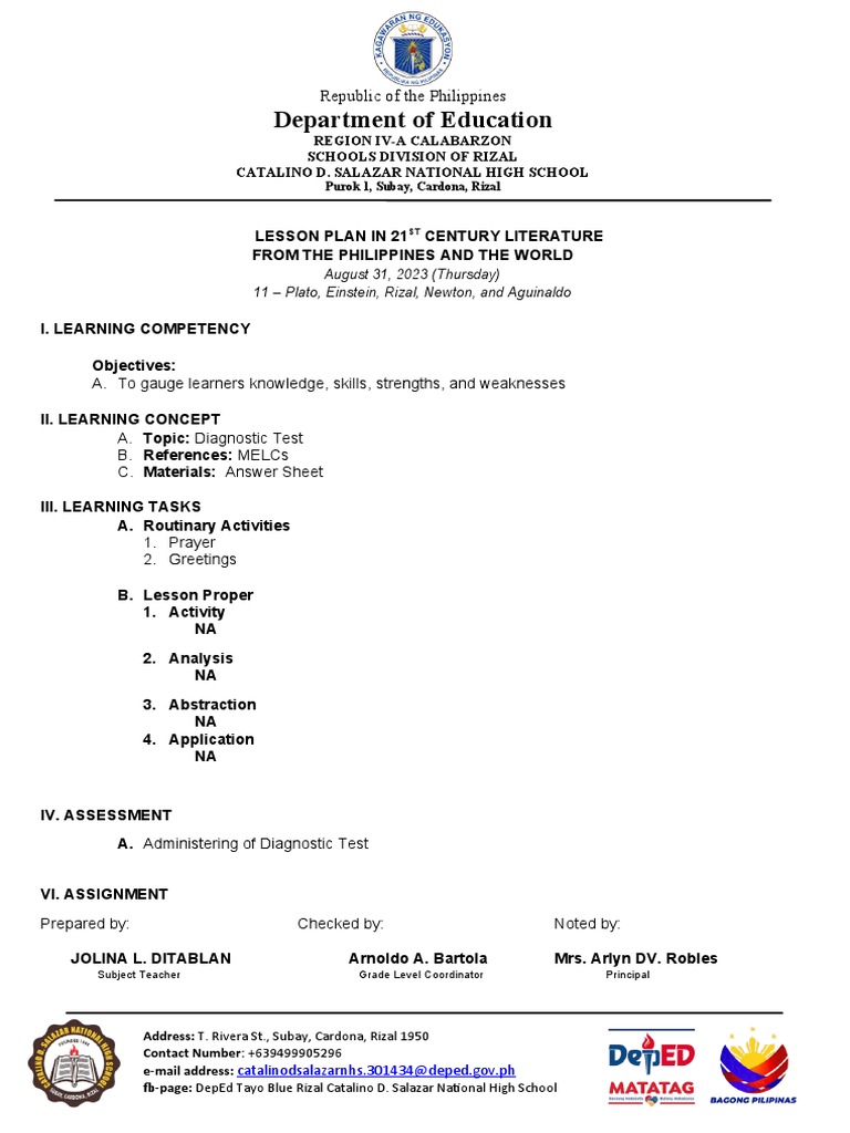 Lesson Plan | PDF | Intelligence | Cognitive Science