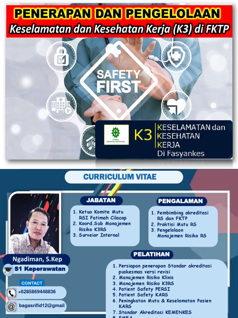 Standar K3 di Fasyankes dan SMK3 | PDF