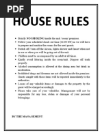 Boarding House Rules | PDF | Bathroom | Home