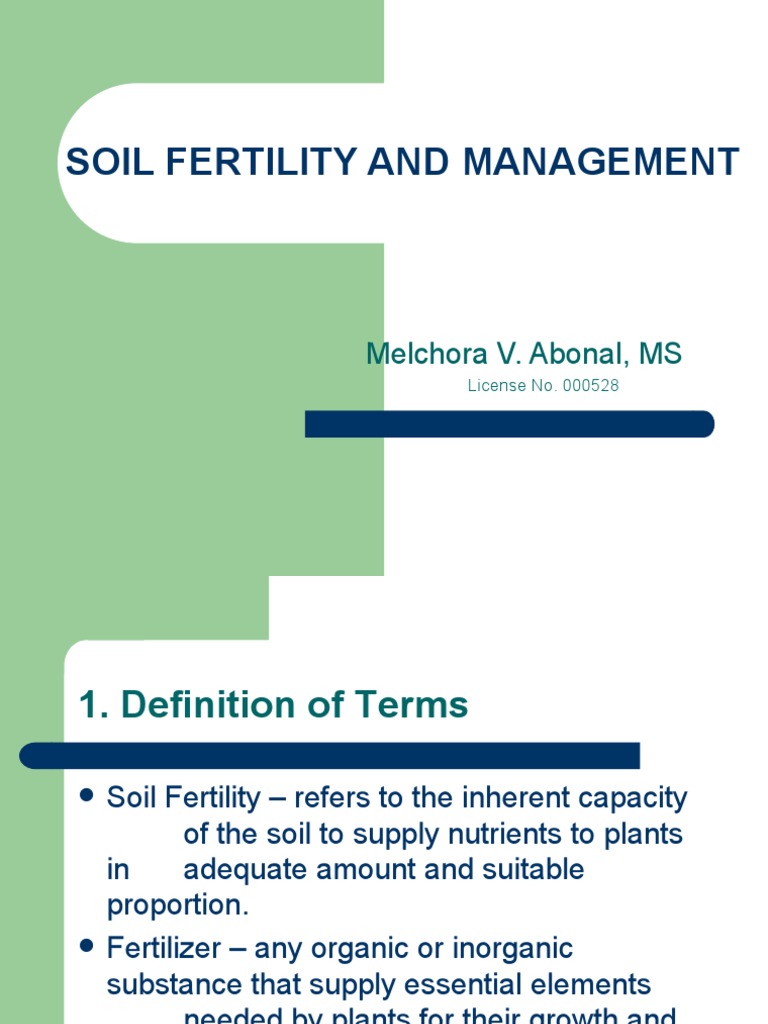 Soil Fertility and Management3 | PDF | Soil | Fertilizer