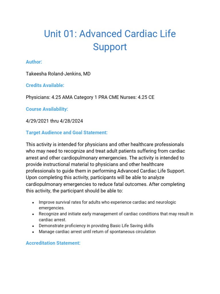 Acls | PDF | Cardiopulmonary Resuscitation | Cardiac Arrest