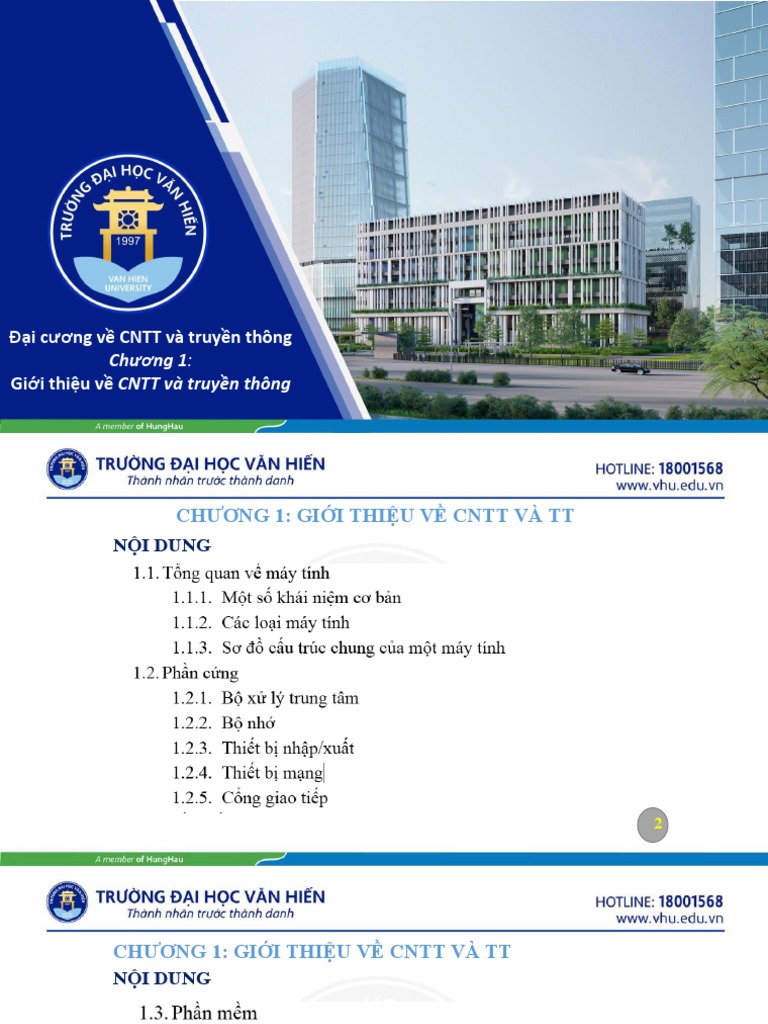 VHU-Chương 1-Giới thiệu CNTT và TT | PDF