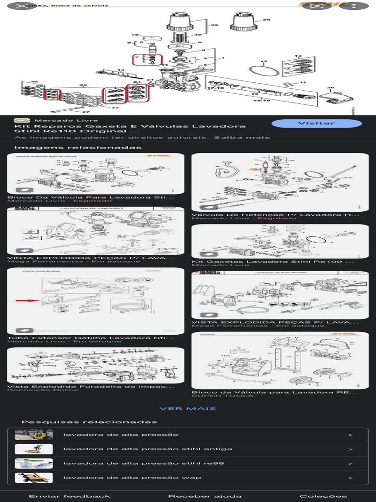Vista Explodida Stihl Re110 - Pesquisa Google | PDF