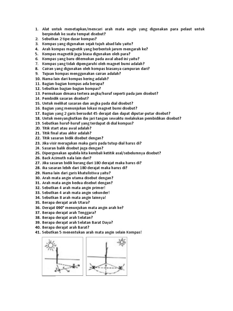 Latihan Soal Kompas | PDF