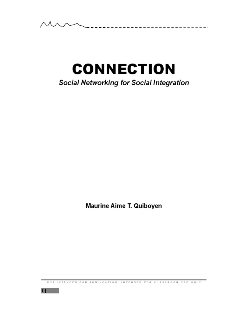 Learners Guide On Social Networking For Social Integration | PDF ...
