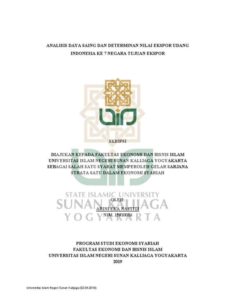 Analisis Udang Skripsi Iain | PDF