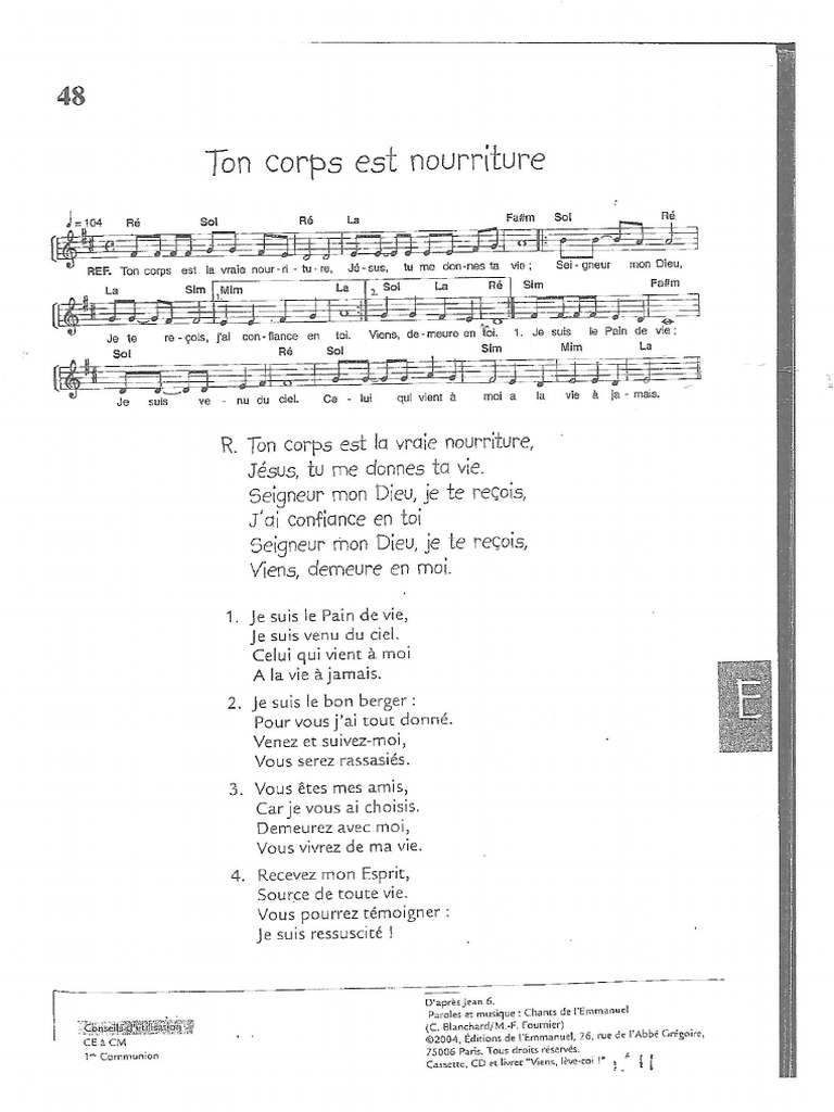 Ton Corps Est Nourriture | PDF