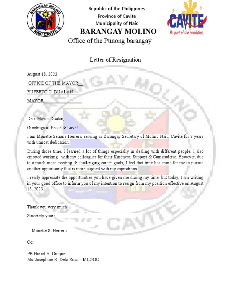Letter-of-Resignation | PDF