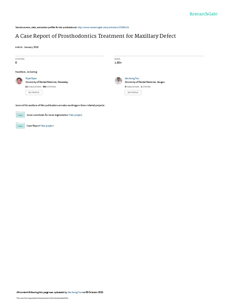 A-Case-Report-of-Prosthodontics-treatment-of-maxillary-defect | PDF ...