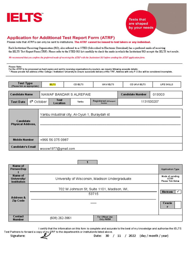 Atrf | PDF | International English Language Testing System | Service ...