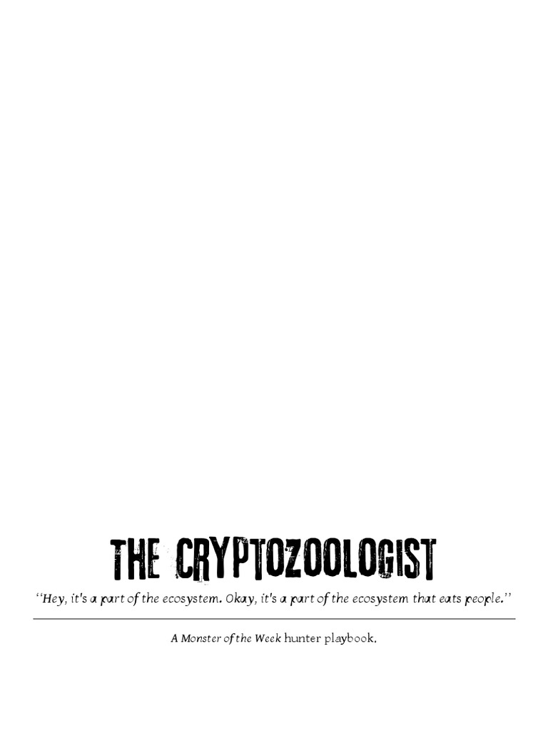 Cryptozoologist | PDF