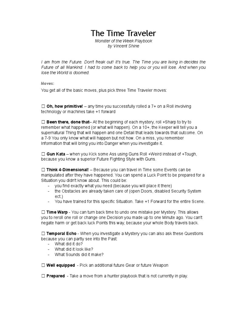 Time Traveller | PDF