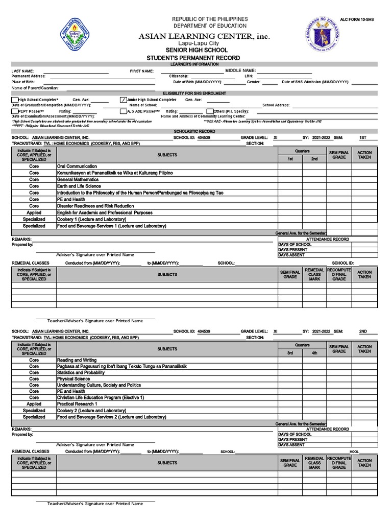 Gr. 12 He F137 | PDF | Middle Schools