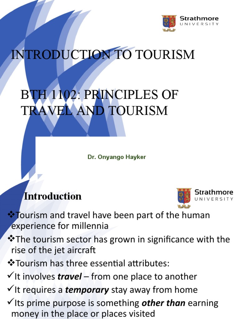 Introduction To Tourism | PDF | Tourism