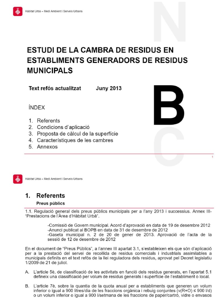 Residus BCN | PDF