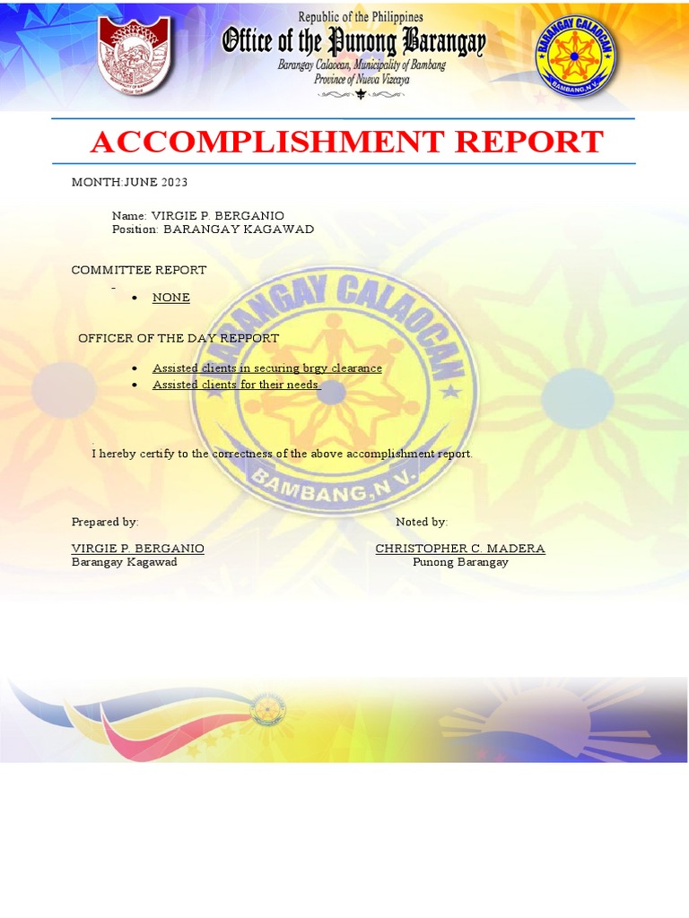 #Accomplishment Report For Lupon 2021-2022 | PDF