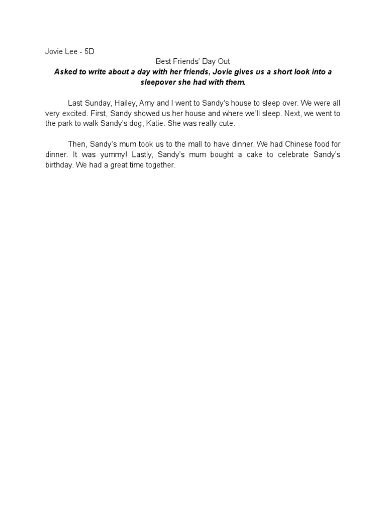 Chung Sing P5 Writing Selection | PDF | Little Red Riding Hood