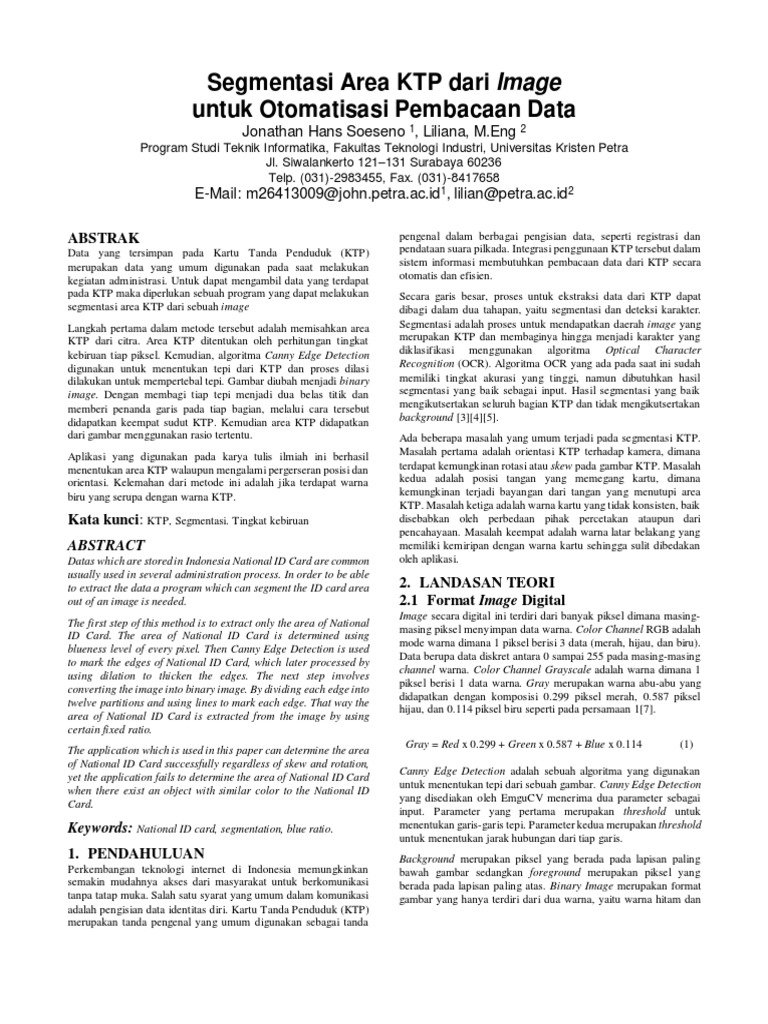 ID Segmentasi Area KTP Dari Image Untuk Oto | PDF