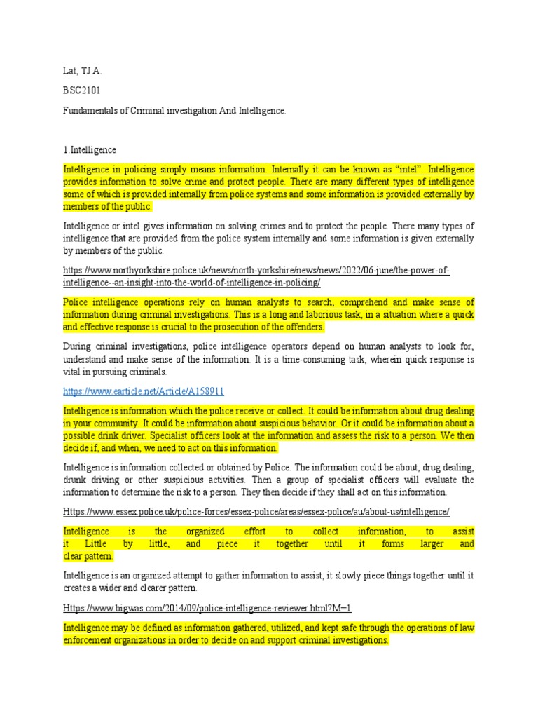 Cdi-Final - Draft 3 | PDF | Intelligence Analysis | Background Check