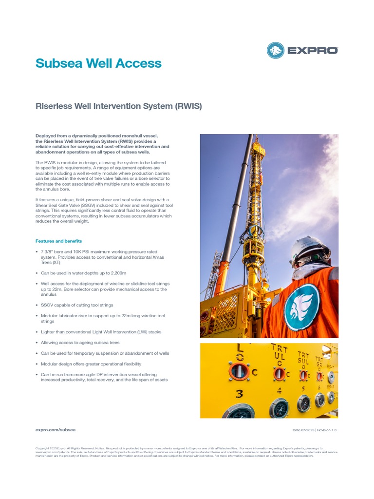 Riserless Well Intervention System | PDF | Manufactured Goods | Equipment