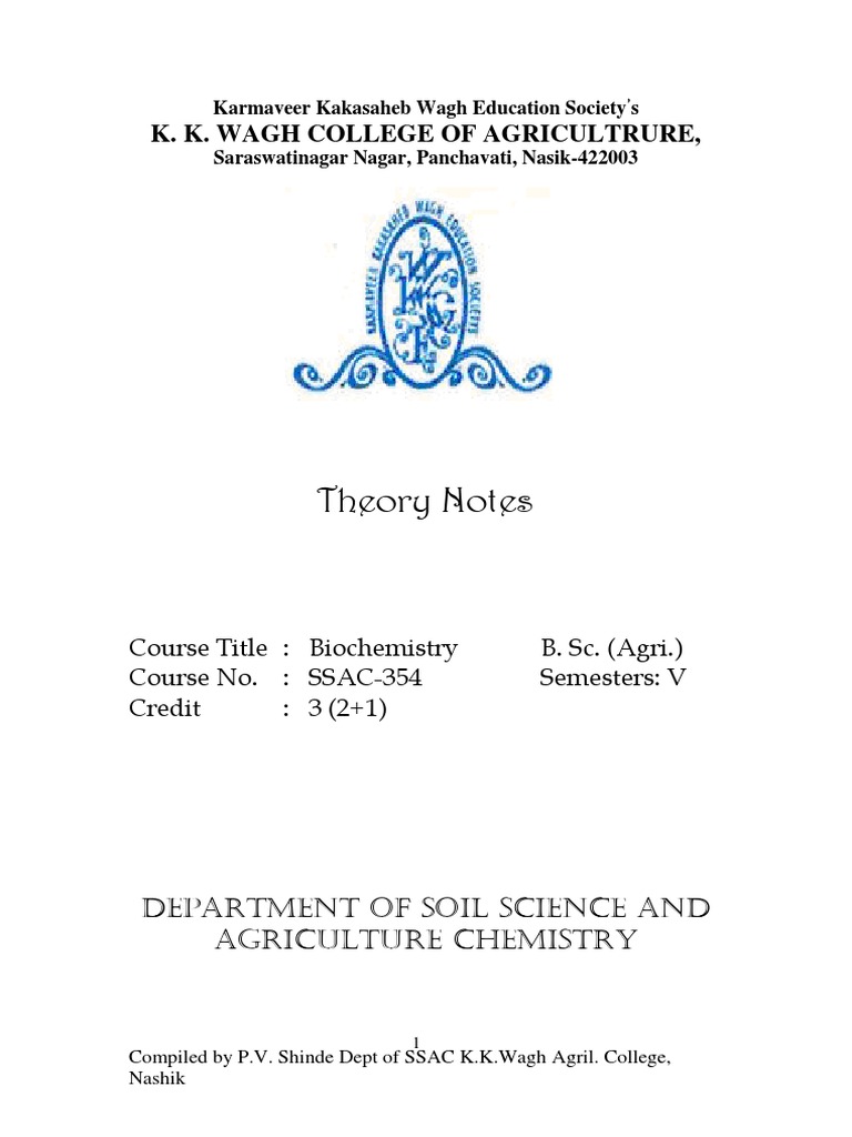 Biochemistry Notes | PDF | Polysaccharide | Nucleic Acids