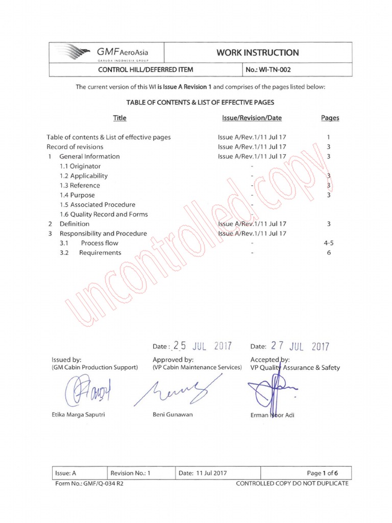 Wi-Tn-002 HIL Deferred Defect Rectification | PDF | Aviation | Aeronautics