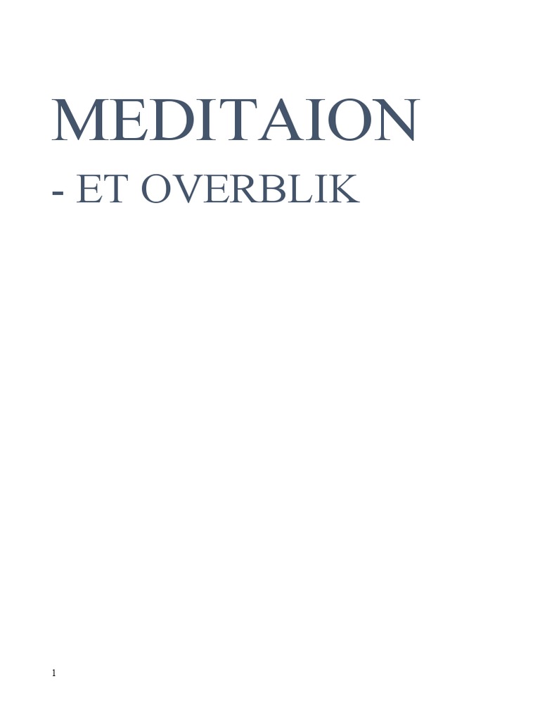 Mediation Overblik | PDF