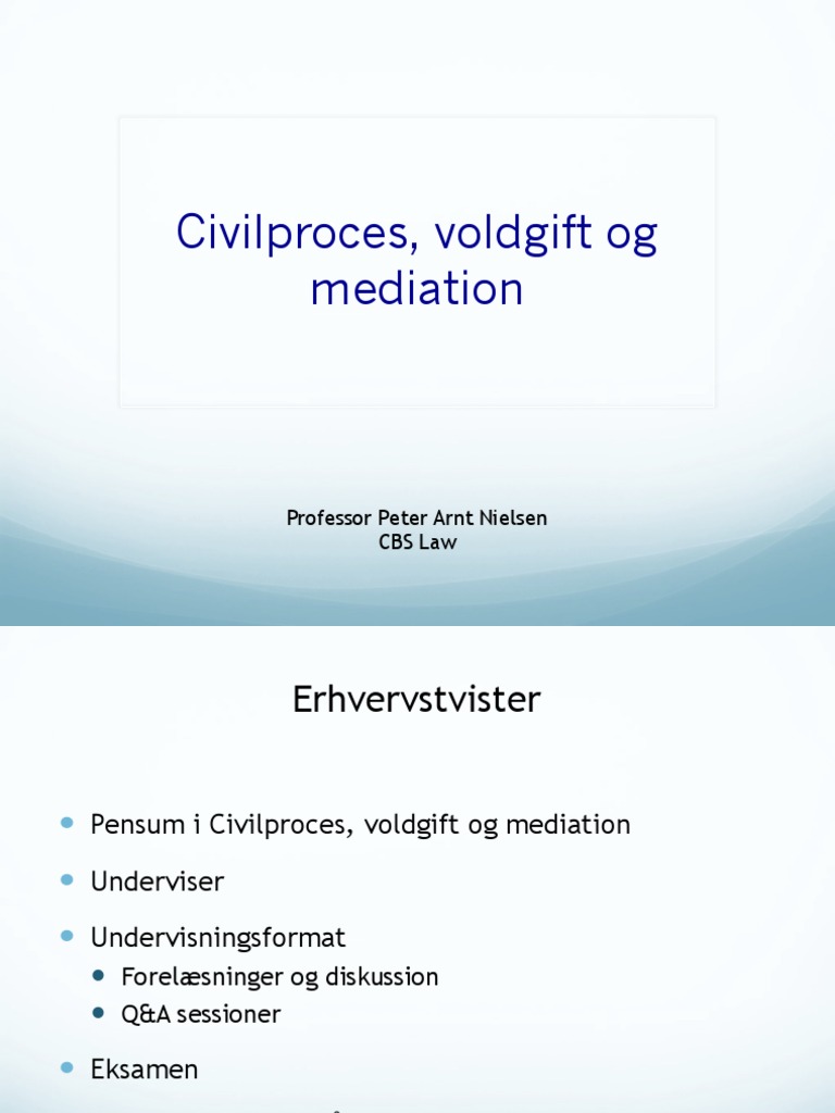 Civilproces Slides Merged | PDF