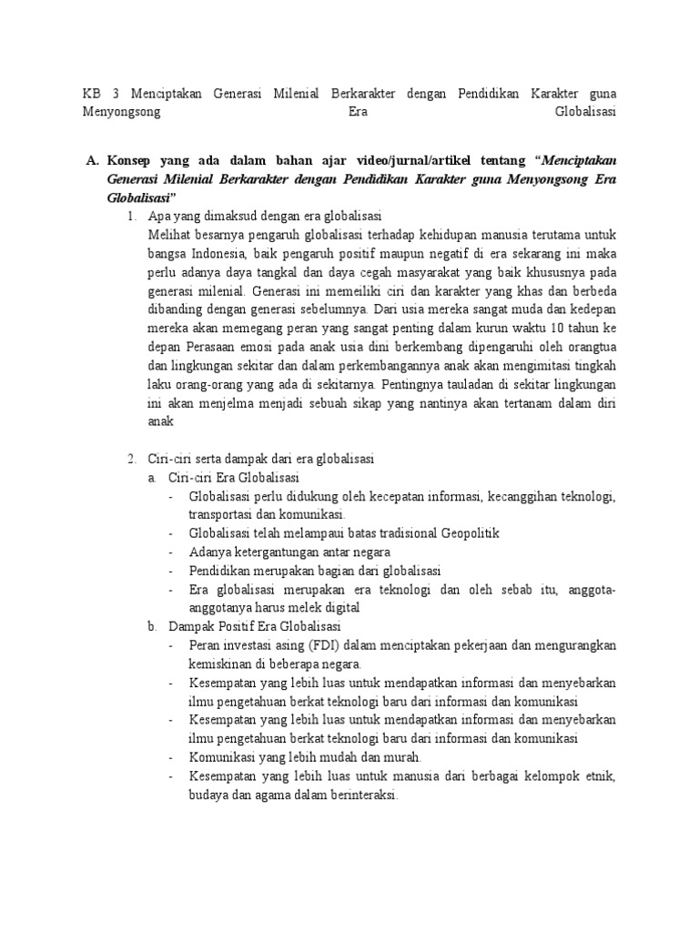 Analisis Modul KB 4 | PDF