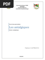 PHARMACOLOGIE CLINIQUE Les Antalgiques | PDF | Antalgique | Morphine