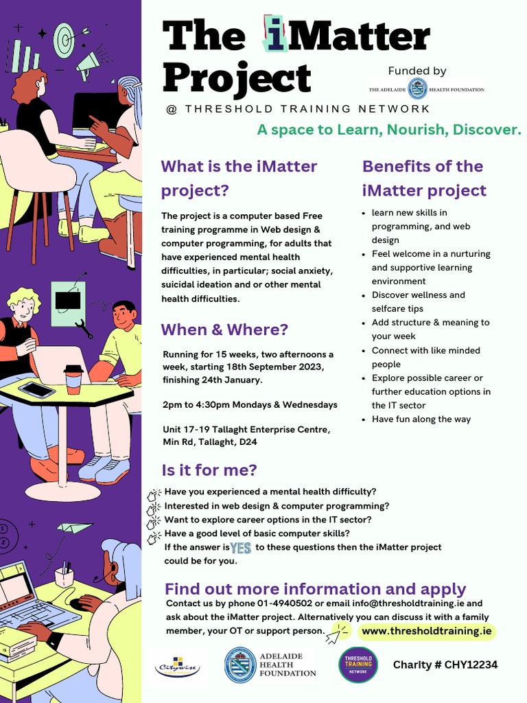 IMatter Poster Flyer Sep 2023 | PDF | Behavioural Sciences | Mental Health