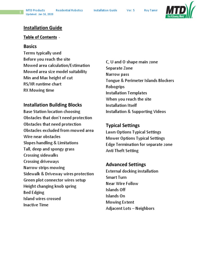 RS Installation Guide | PDF