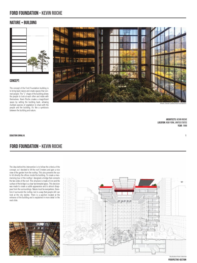 Ford Foundation - KR. - Sebastian Corral | PDF | Roof | Structural ...