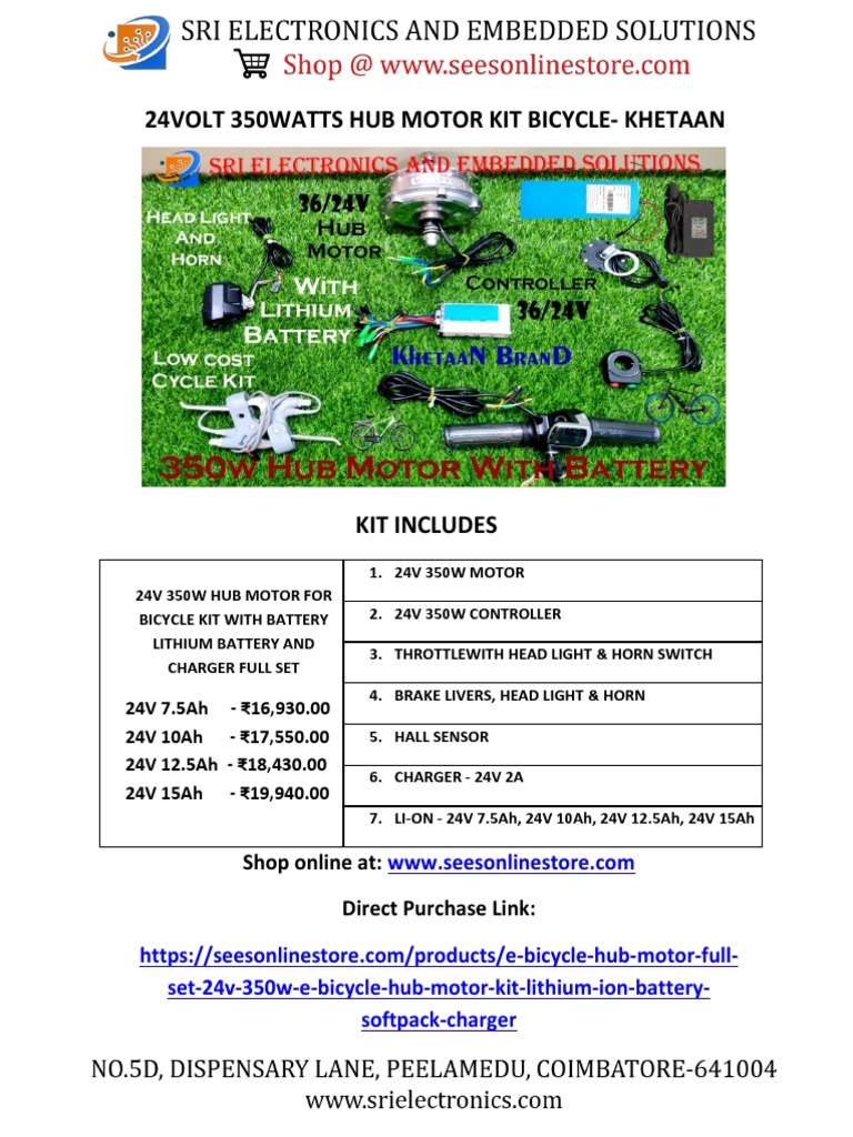 48v 250w High Speed Hub Motor Kit Alter Lithium Phosphate Battery ...