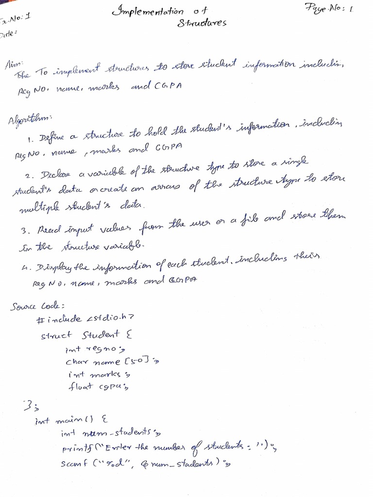 Dsa Ex-1-3 | PDF | Computing | Computer Programming