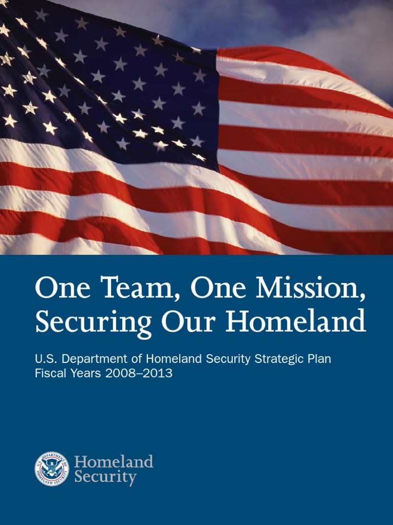 U.S. Department of Homeland Security Strategic Plan 2008–2013 | United ...