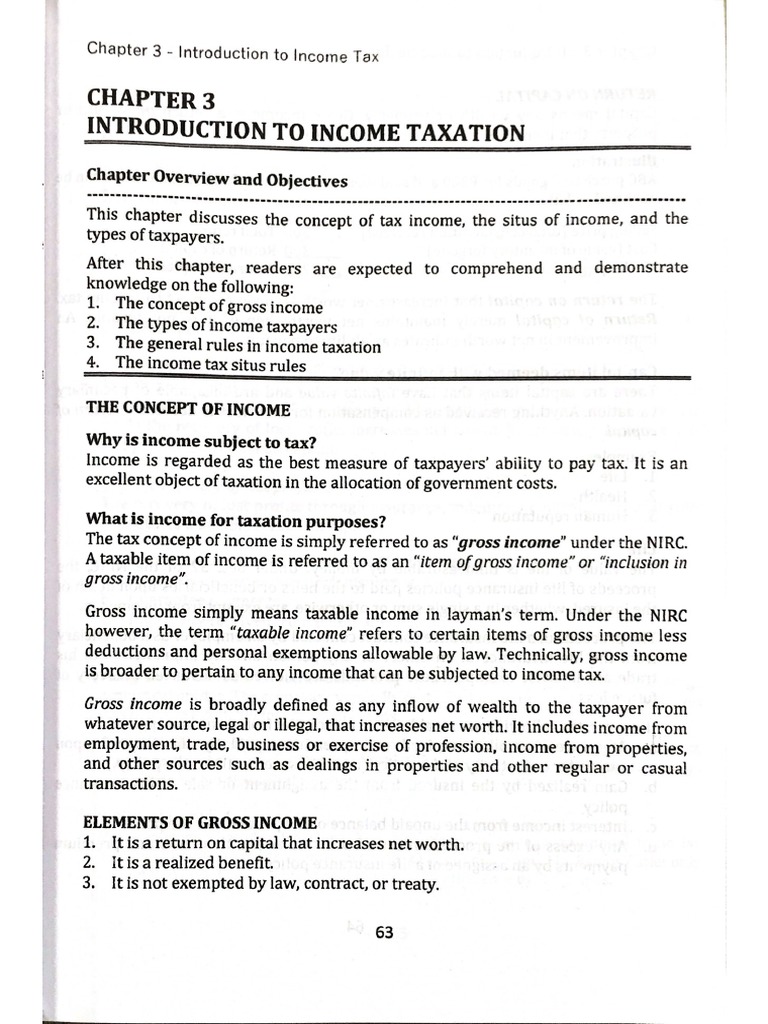 Tax Chap 3 | PDF