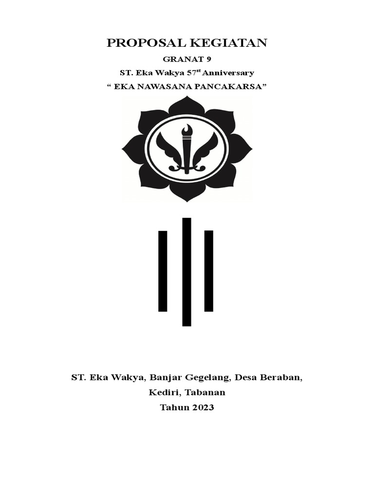 Cover Proposal Kegiatan STT | PDF