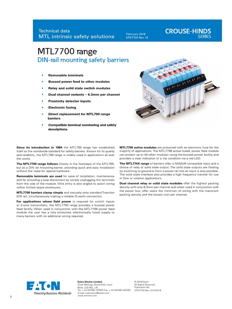 Datasheet 1011 mtl7706+ | PDF | Power Supply | Relay