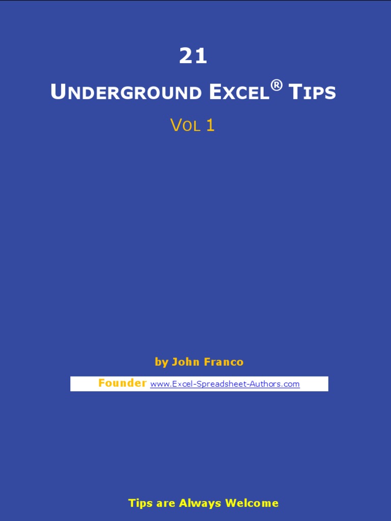 Excel Tips | PDF | Spreadsheet | Formula
