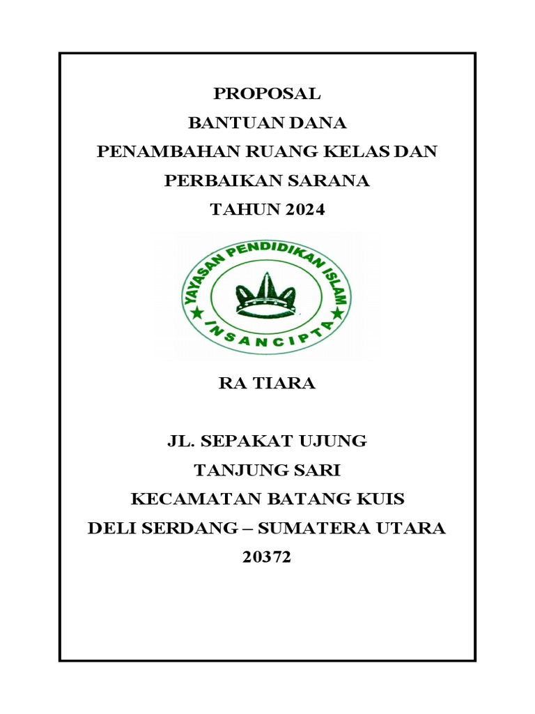 Proposal Awal Gubsu Ra Tiara 2024 | PDF