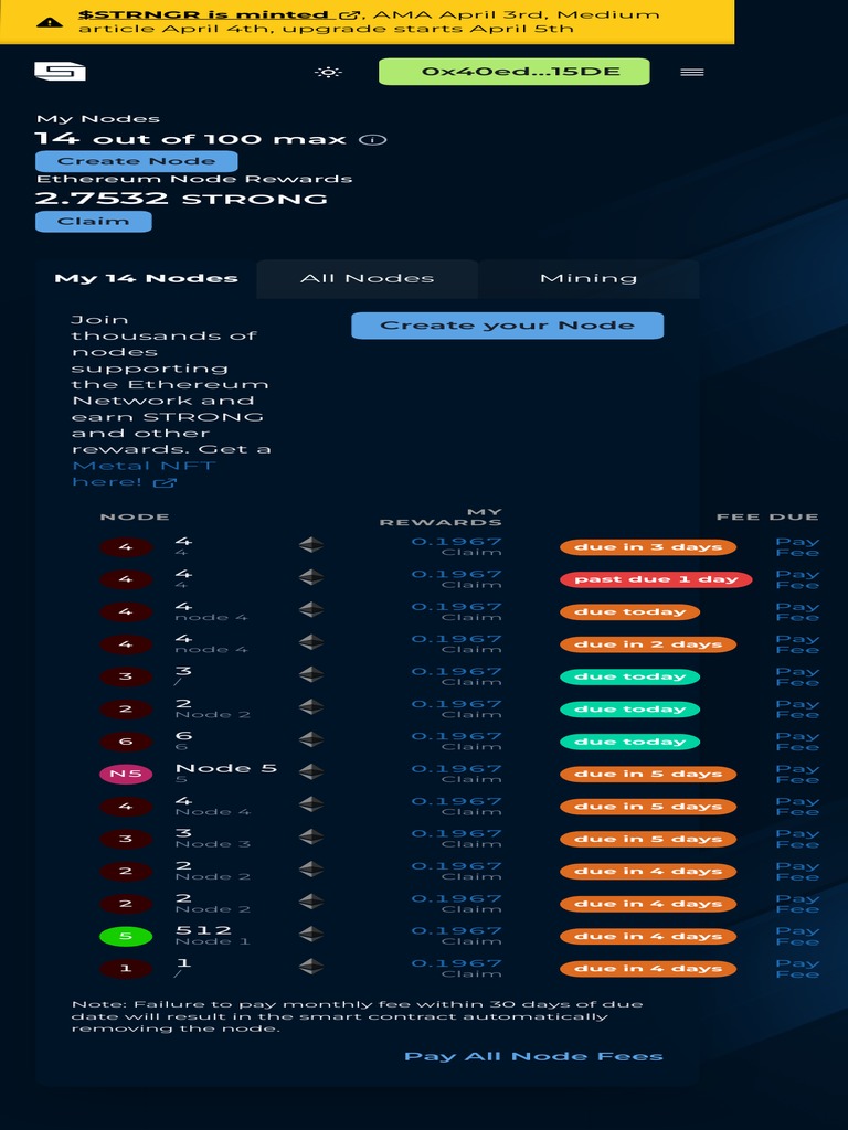 My Nodes - StrongBlock | PDF