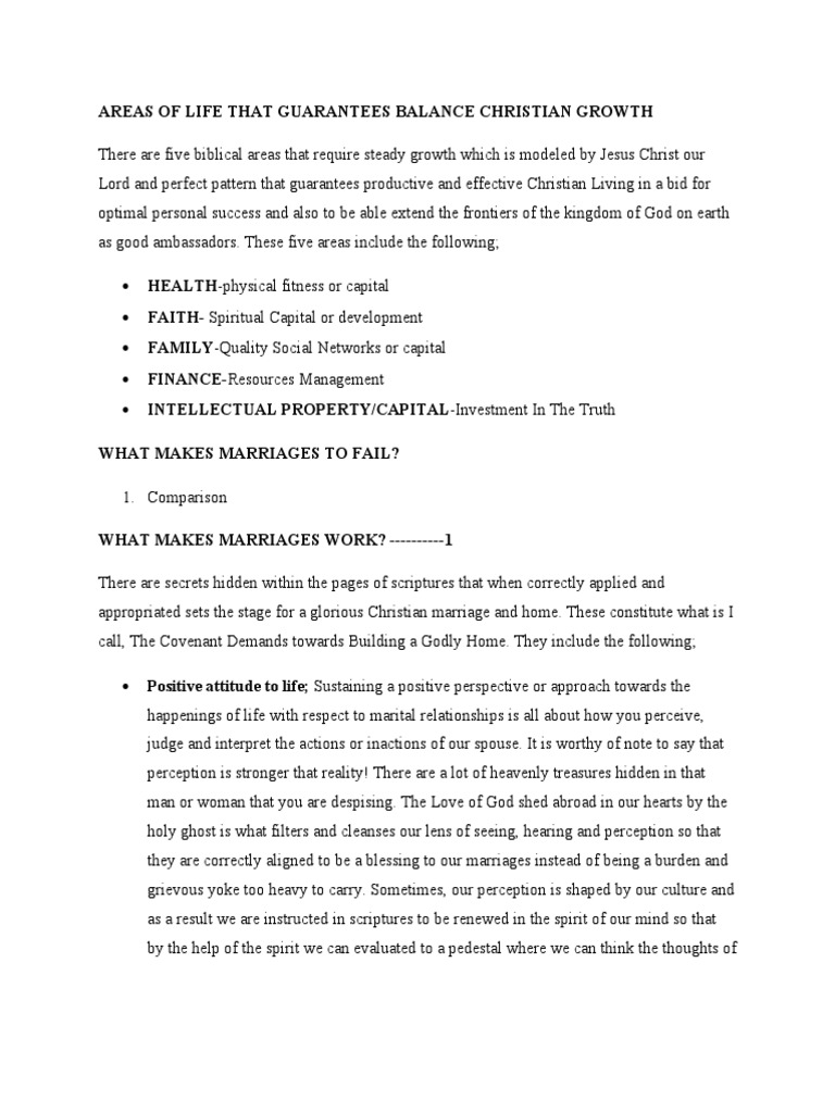 Biblical Keys to Building a Godly Family | PDF | Marriage | Virtue