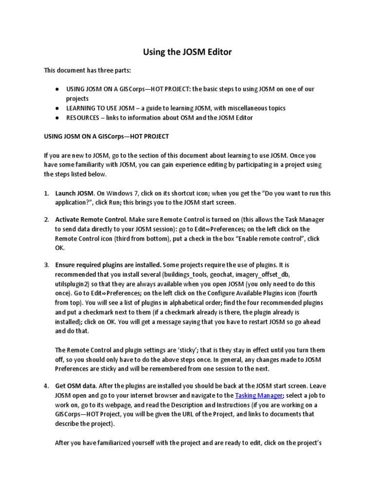 Using JOSM | PDF