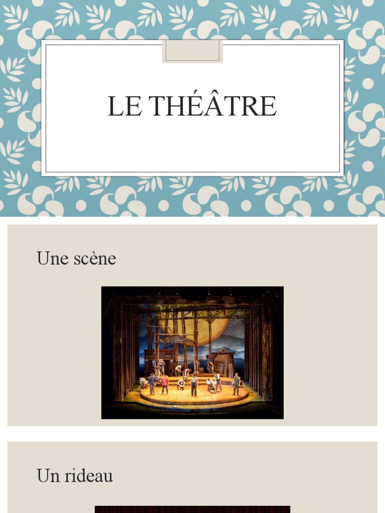 Le Théâtre | PDF | Arts du langage et discipline | Art