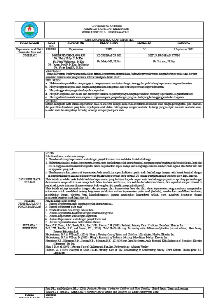 Kep. Anak ISakit Kronis Dan Terminal | PDF