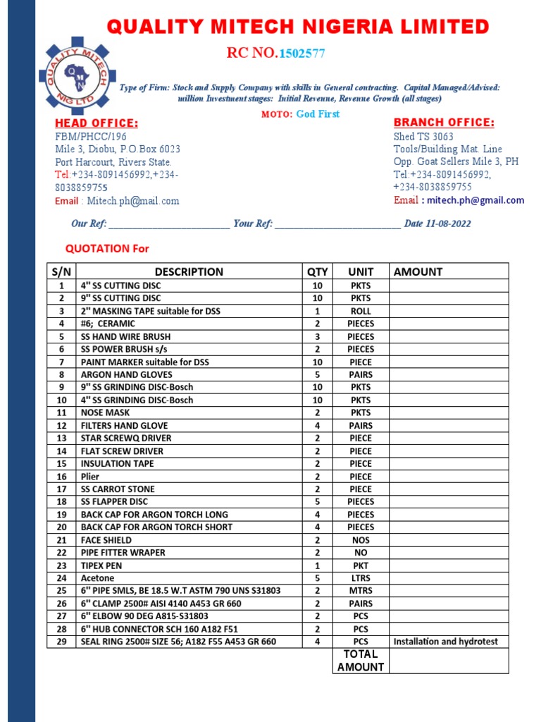Quotation Miller | PDF | Machines | Mechanical Engineering