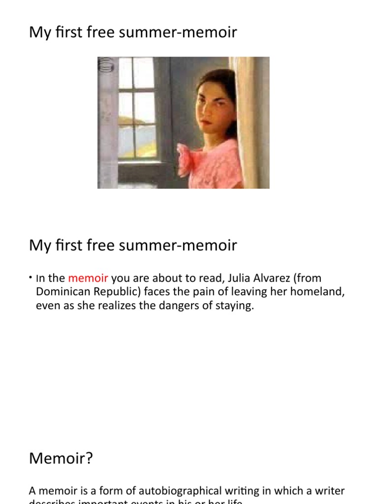 My First Free Summer-Julia Alvarez (1) | PDF