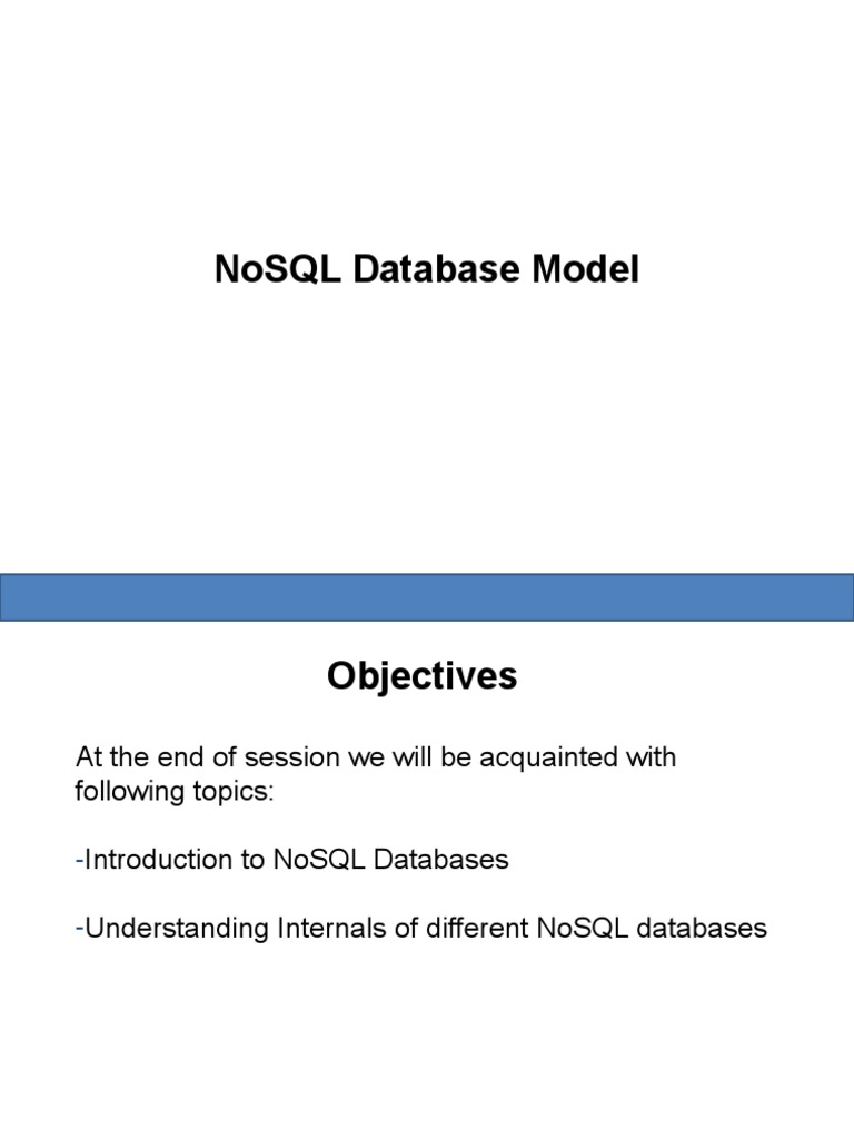 Nosql Db Pdf No Sql Databases 4763