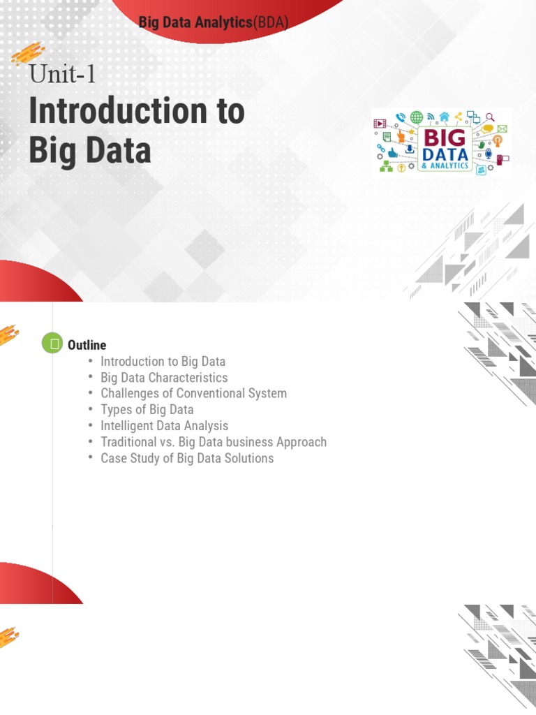 Unit1 - Introduction To Big Data | PDF | Big Data | Data Unit1 - Introduction To Big Data | PDF | Big Data | Data